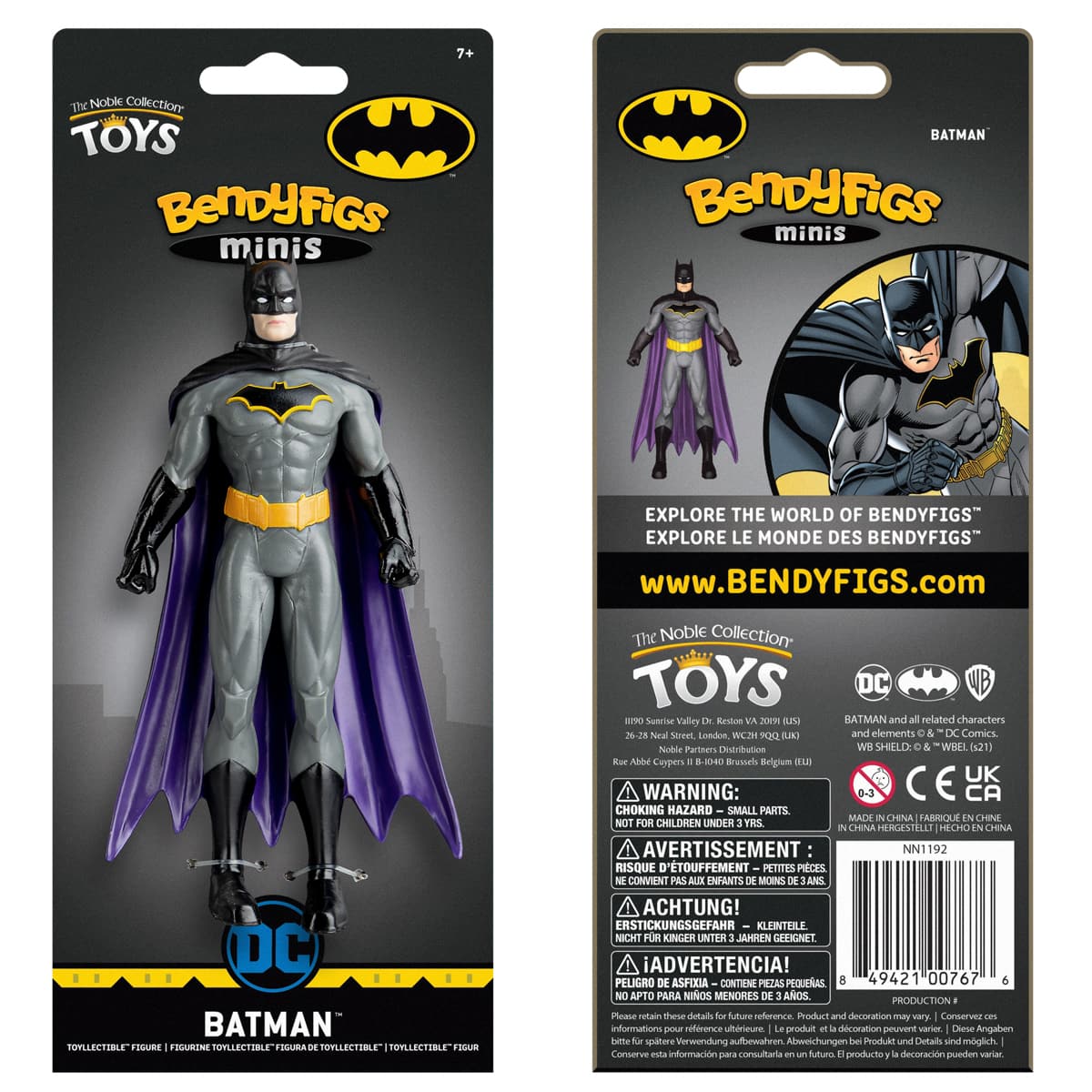 Batman Mini Bendyfig Bendable Poseable Figure | Mystical and Magical